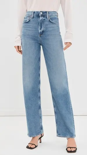 AGOLDE High Rise Wide Leg Ren Jeans