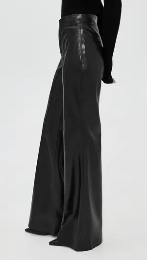 Alice + Olivia Dylan Faux Leather High Waisted Wide Leg Pants