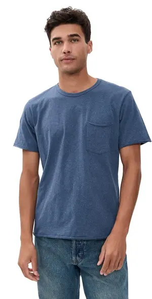 Rag & Bone Melange Miles Pocket Tee