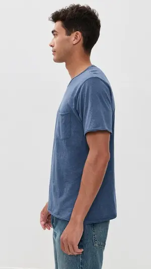 Rag & Bone Melange Miles Pocket Tee