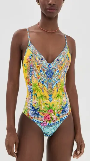 Camilla V-neck One-piece Swimsuit