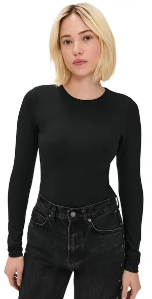 Susana Monaco Crewneck Long-sleeve Top