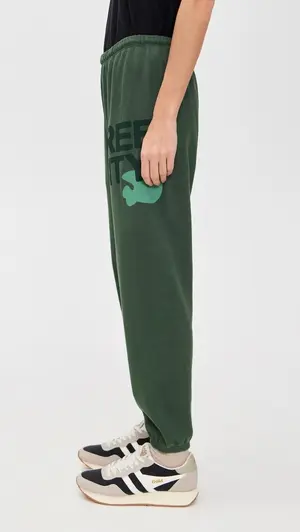 FREECITY Logo Print Joggers - Cactus