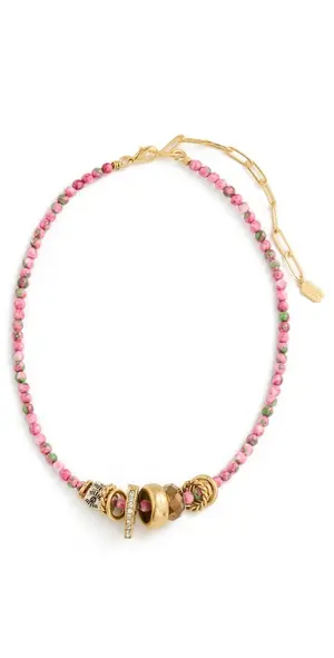 ELIZABETH COLE Ines Necklace - Light Pink