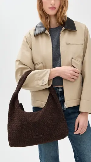 LOEFFLER RANDALL Willow Woven Hobo Bag