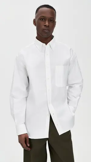 AARON LEVINE Logo Oxford Shirt