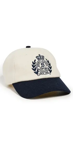 SPORTY & RICH Sporty & Rich NY Crest Wool Cap