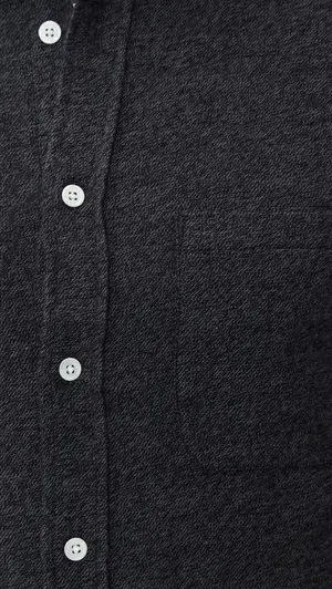 Portuguese Flannel Teca 2.0 Brushed Flannel Button Down Shirt - Grey