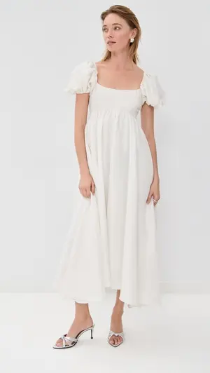 Azeeza Rory Midi Dress - White