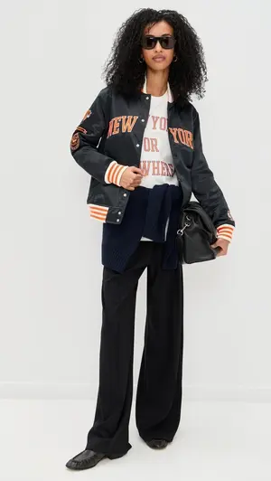 NEW YORK OR NOWHERE Knicks Midtown Varsity Jacket