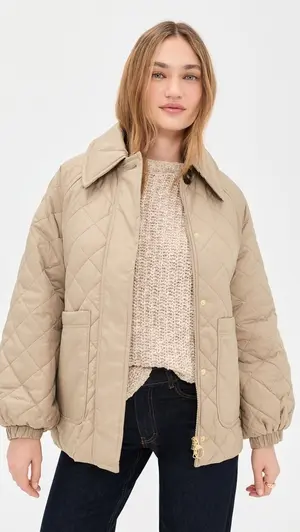 Barbour Laoise Quilted Jacket - Honey/ancient Poplar