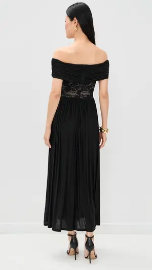 Zimmermann Stretch Lace Jersey Maxi Dress