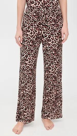 Honeydew Intimates Leopard Print Tee And Pants Set