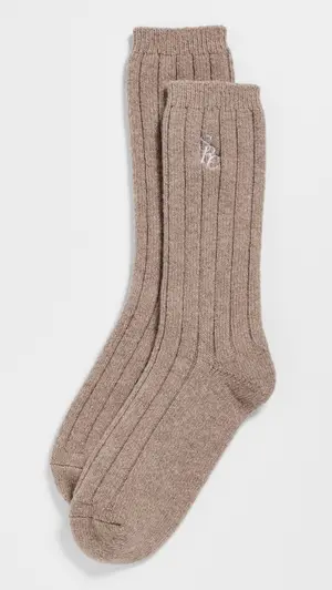 SPORTY & RICH Src Cashmere Socks