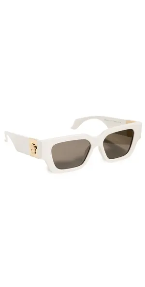 Versace Medusa Rectangular Sunglasses - White