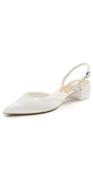 Dolce Vita Carel Heels - True White Satin