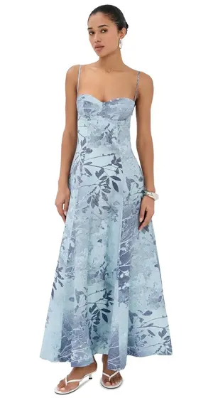 Simkhai Rudie Bustier Maxi Dress - Sky Floral