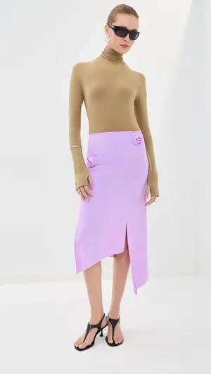 Coperni Rosette Detail Jersey Skirt