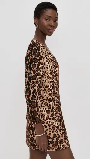 Saloni Shree Leopard Print Mini Dress