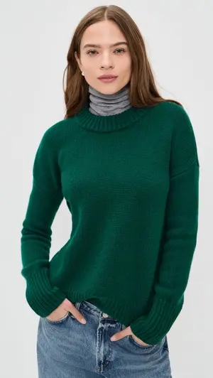 LA LIGNE Solid Marin Sweater - Forest
