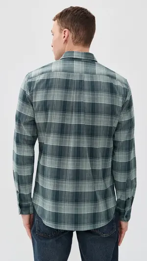 Vince Big Sky Plaid Long Sleeve Shirt