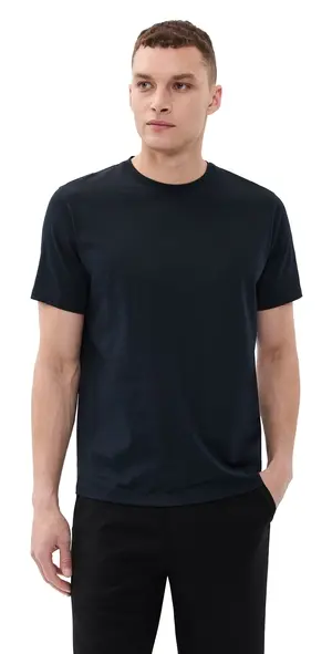 Theory Precise Rib Cotton Tee - Eclipse
