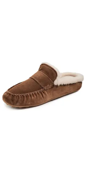 Vince Berkley Shearling Driver Flats - Elmwood