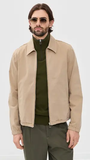 Paul Smith Washed Cotton Twill Coach Jacket