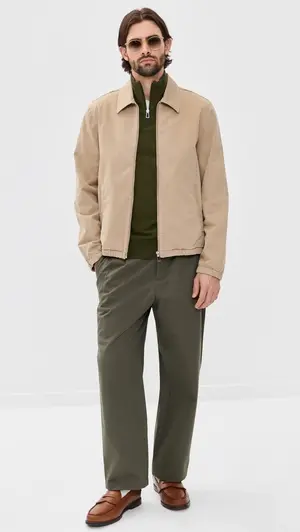 Paul Smith Washed Cotton Twill Coach Jacket
