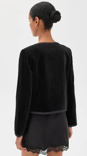 Posse Quincy Cropped Velvet Jacket