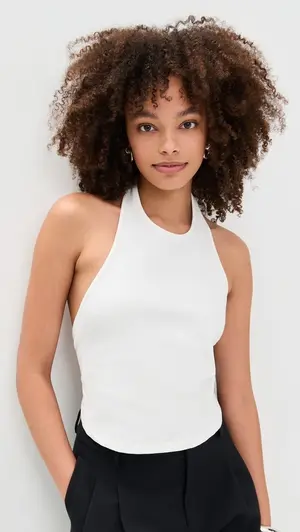 ST. AGNI Soft Jersey Halter Top