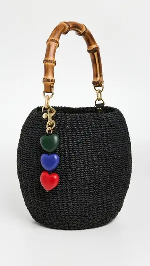 Clare V. Heart Fob