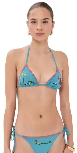Staud Lido Bikini Top - Riviera Cove