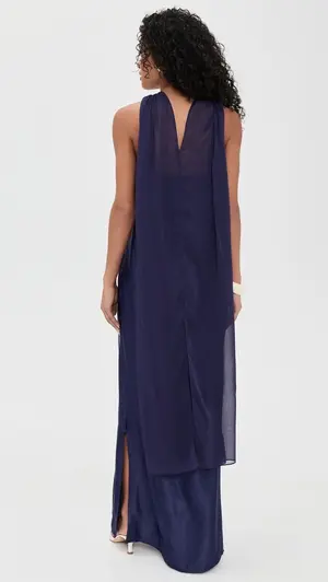 DIARRABLU Strapless Maxi Dress With Shawl