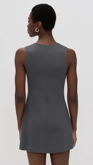 LE BOP Penny Mini Dress - Gunmetal