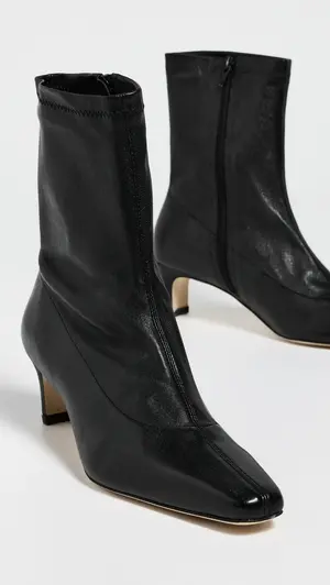 Staud Wally Sock Ankle Boots - Black