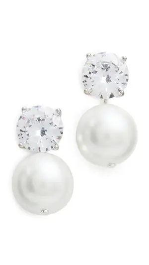 Shashi Cleo Large Earrings - Pearl