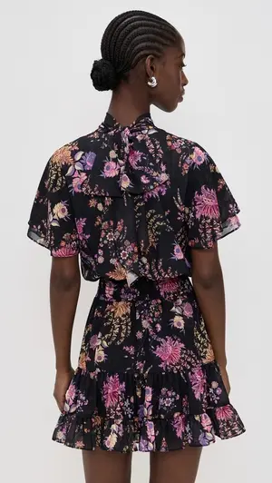 Misa Saffie Floral-print Mini Dress