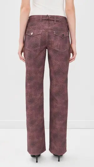 PEACHY DEN Cicely Straight Leg Trousers