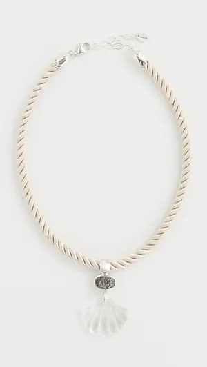 Chan Luu Sterling Silver Seashell Charm Necklace