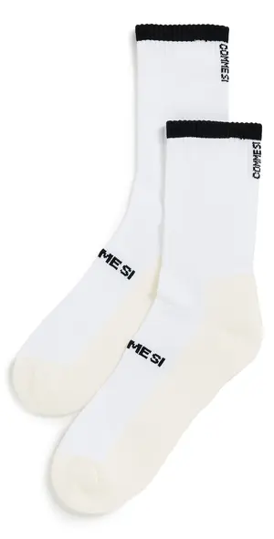 Comme Si The Hiking Socks White