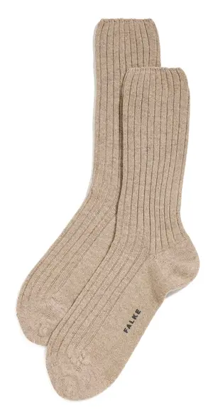 Falke Cosy Wool Special Edition Boot Socks - Beige Melange