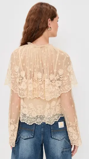 Sea Bronte Embroidered Long Sleeve Top
