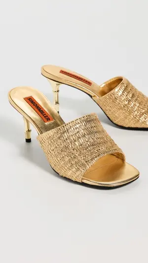 SIMONMILLER Playa Bamboo Heeled Sandals