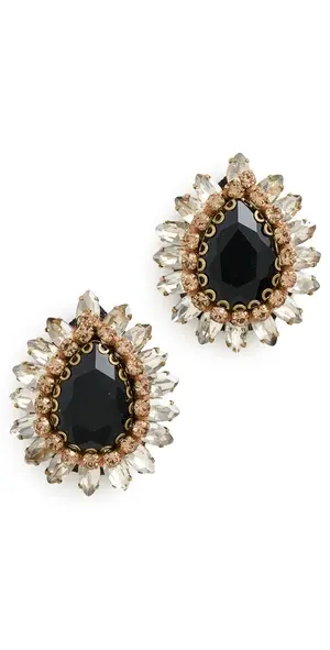 Deepa Gurnani Leesha Earrings - Black