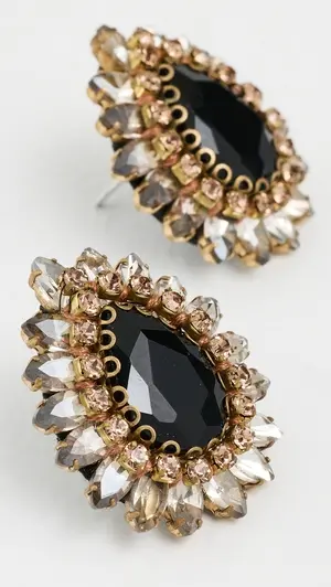 Deepa Gurnani Leesha Earrings - Black
