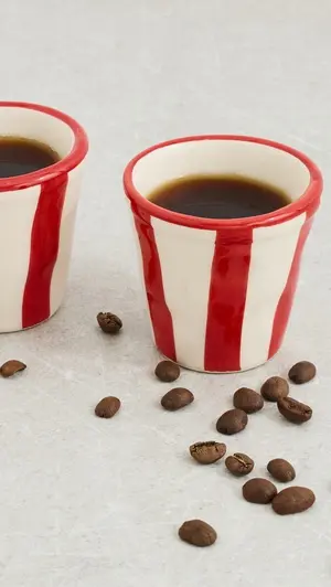 ZAFFERANO Lido Righe Espresso Shot Cups