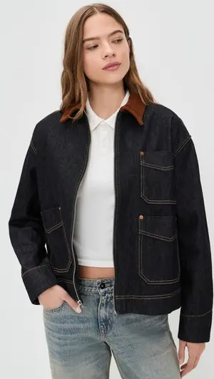 SLVRLAKE Casey Square Worker Jacket - Empty Sky