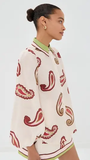 KIVARI Paisley Print Shirt