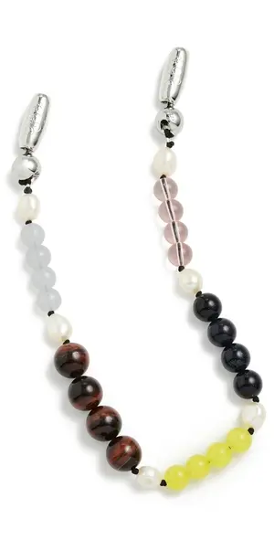 OSSA Stone And Pearl Beaded Wristlet - Saturn